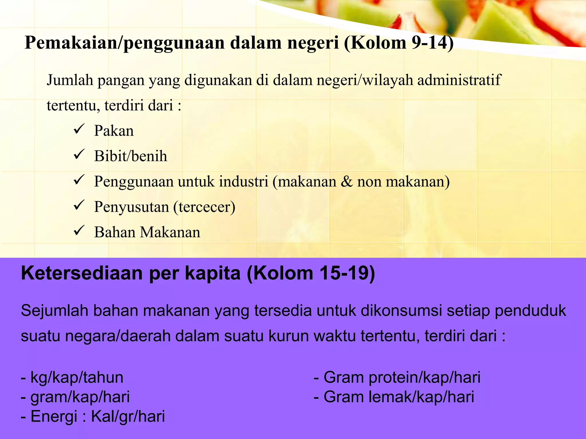 NBM Neraca Bahan Makanan | PPTX