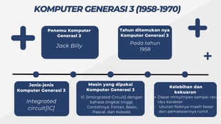 Sejarah Perkembangan Komputer Generasi 1 sampai 5 | PDF