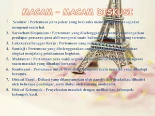 TATA CARA DISKUSI | PPTX