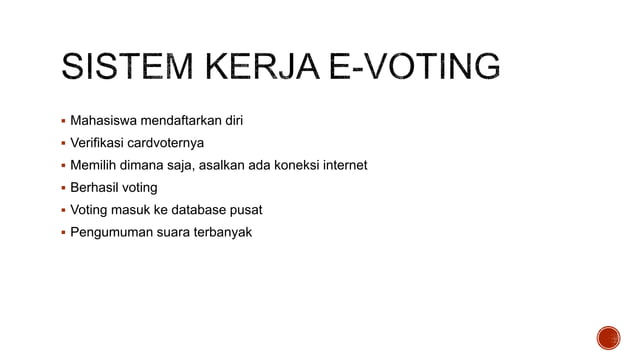 E-voting berbasis web revisi | PPTX