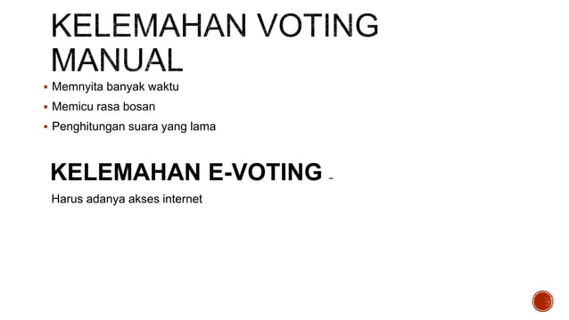 E-voting berbasis web revisi | PPTX