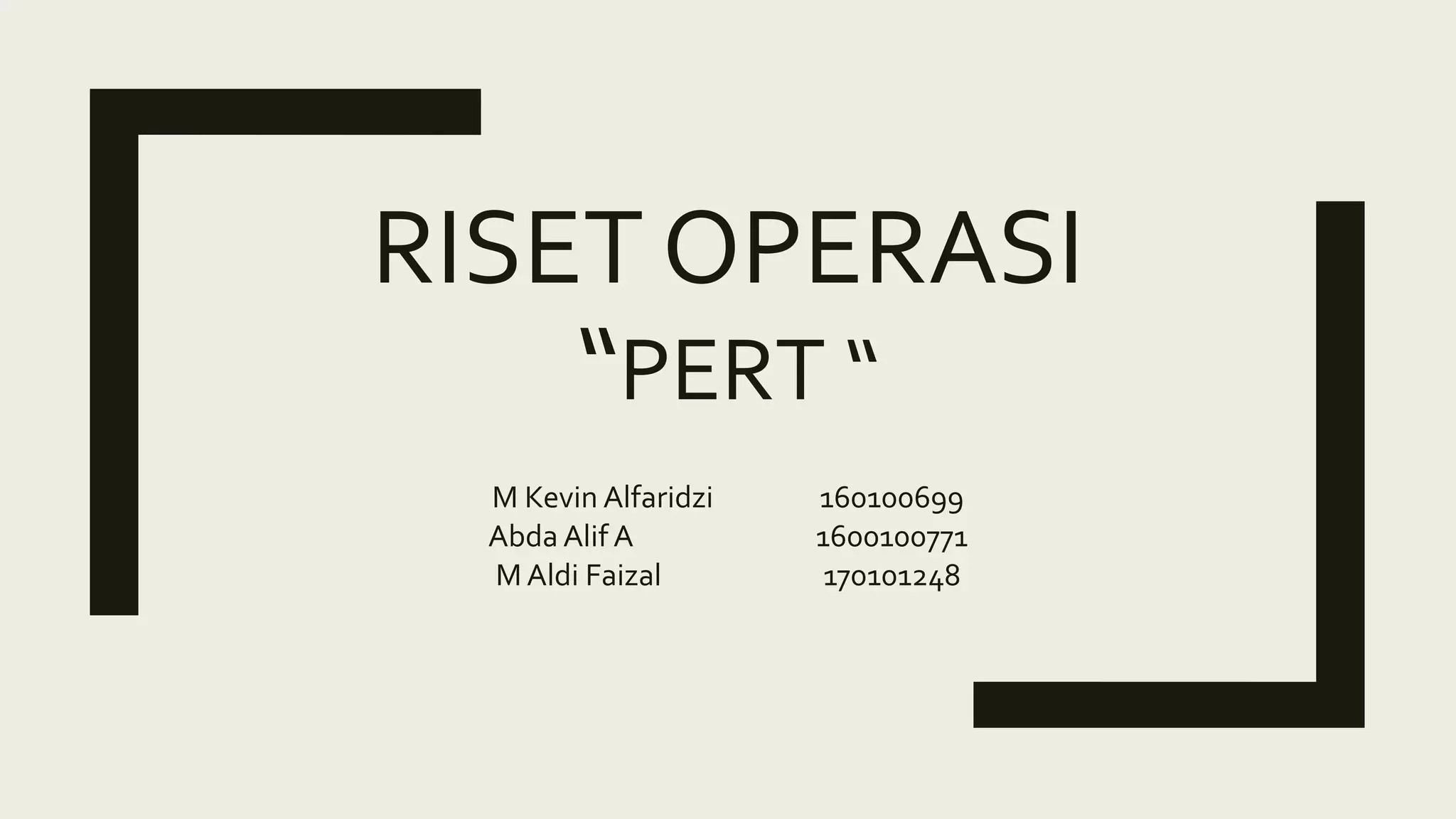 metode pert riset operasi | PPTX