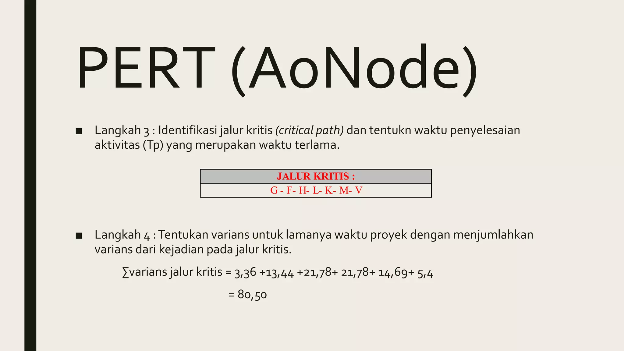 metode pert riset operasi | PPTX