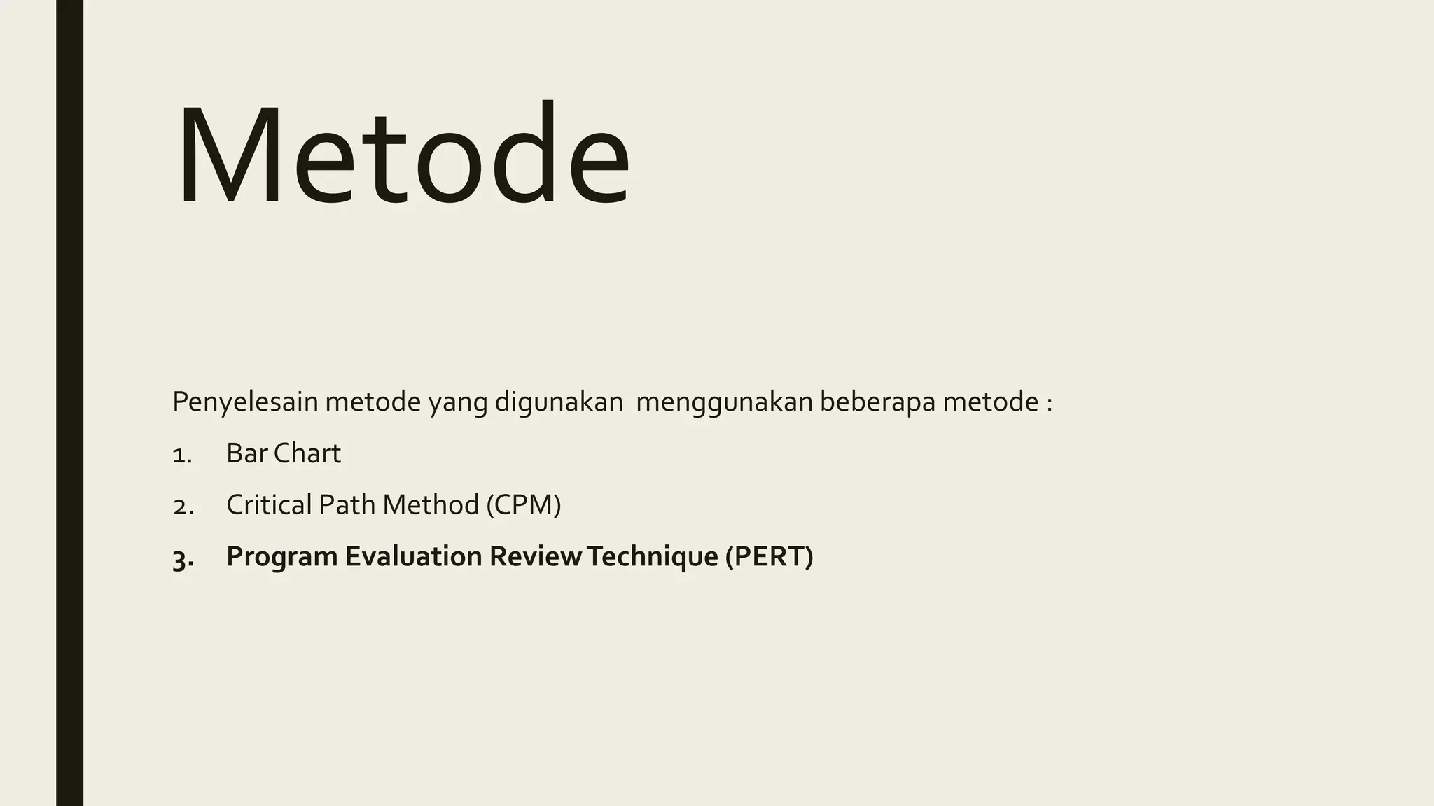 metode pert riset operasi | PPTX