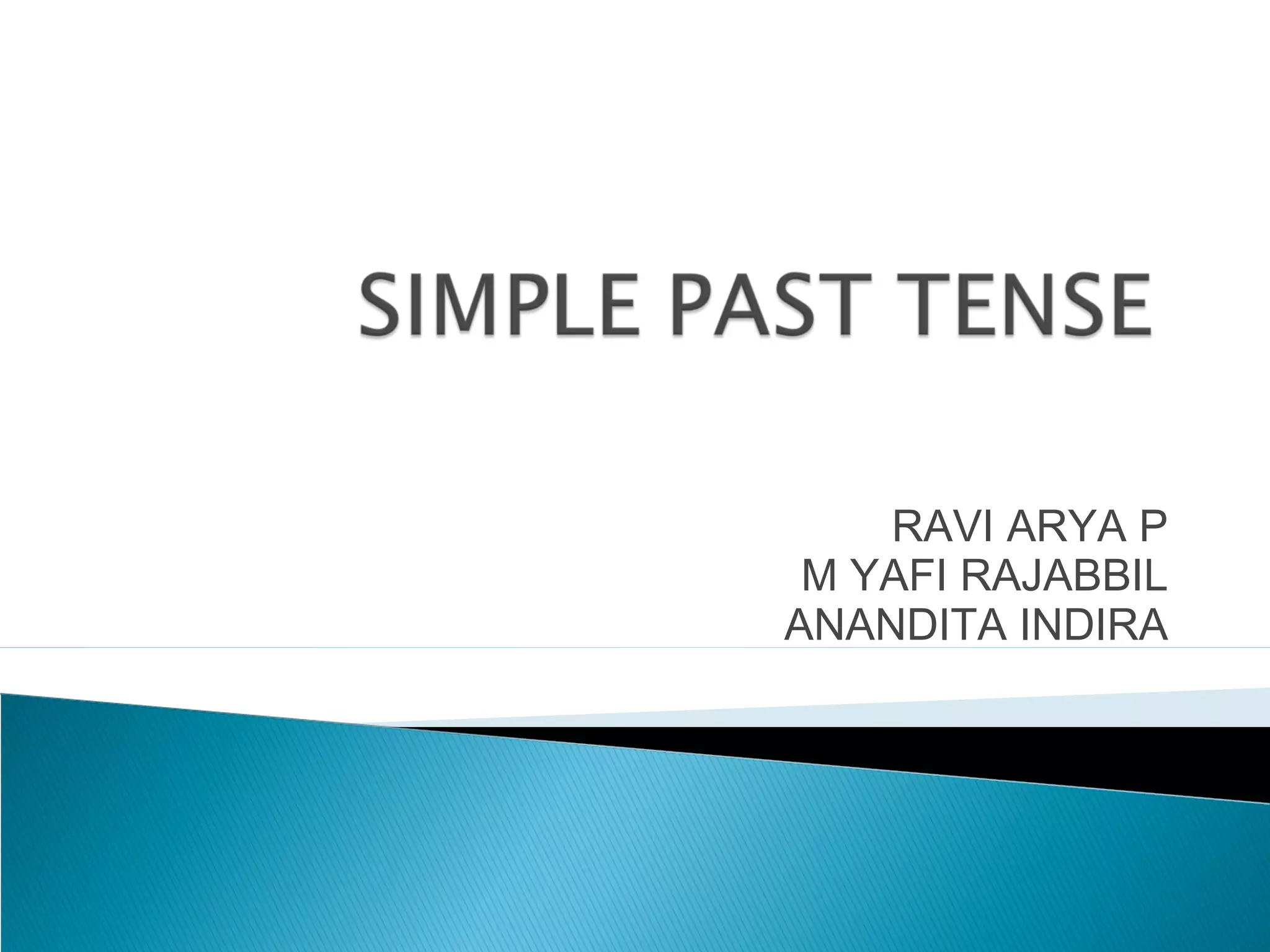 Simple Past tense | PPT