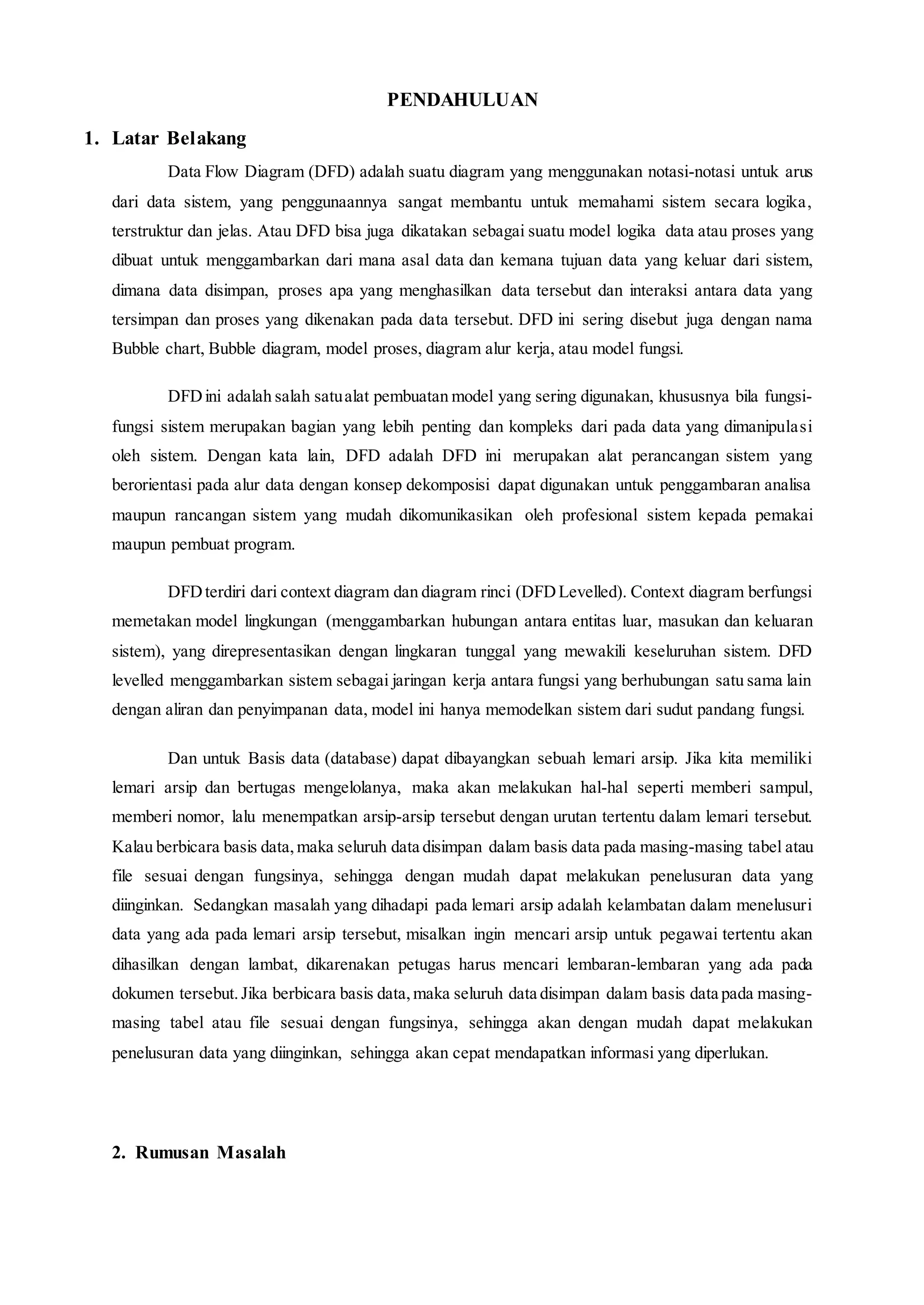 Kelompok sia 5 analisis implementasi diagram aliran data untuk pada pt ...