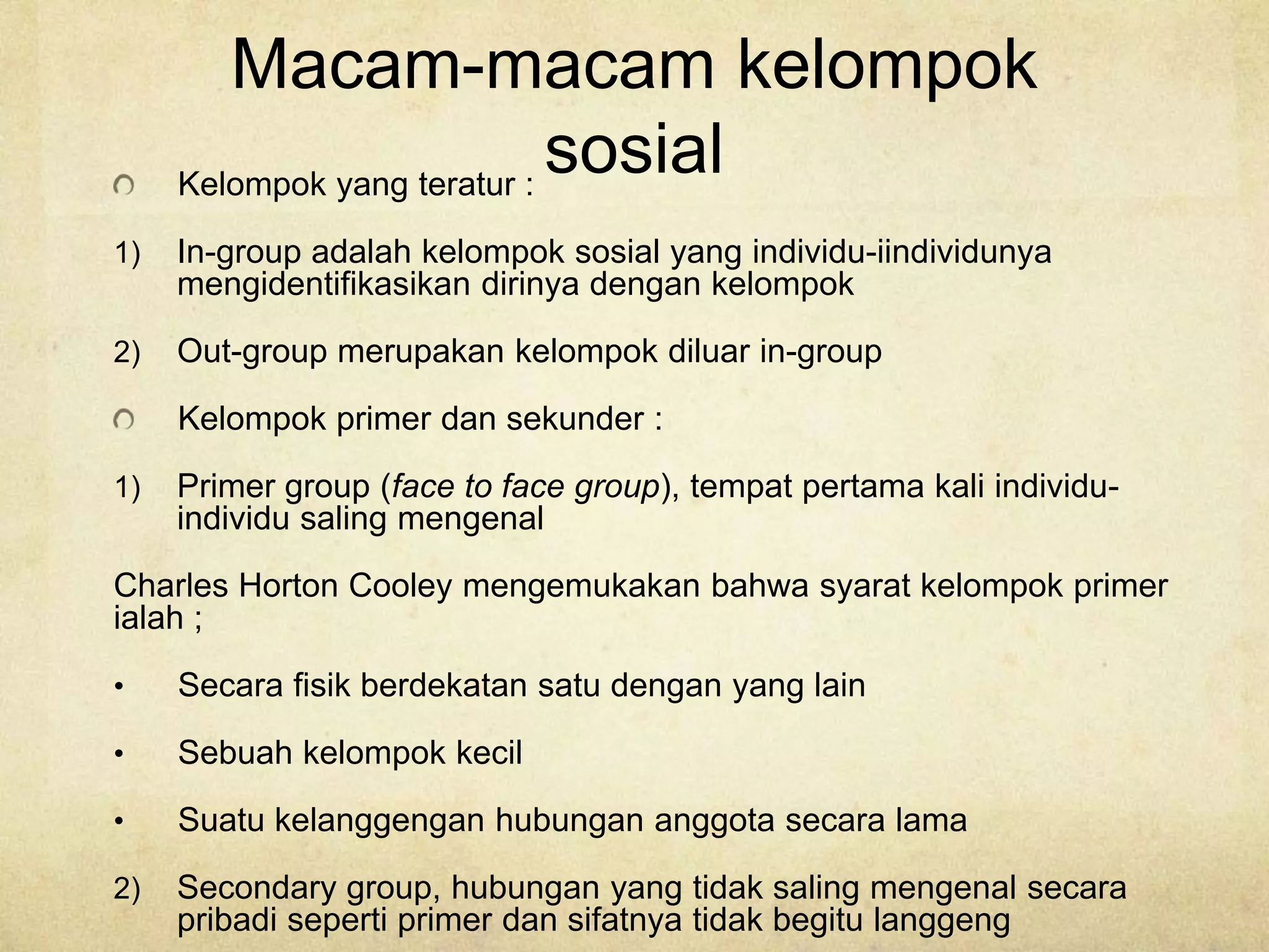 Kelompok sosial | PPTX