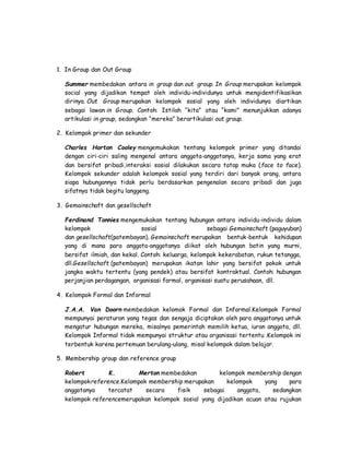Kelompok sosial | PDF