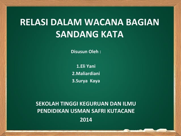 sandang kata | PPT