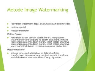 Kelompok watermarking | PPT