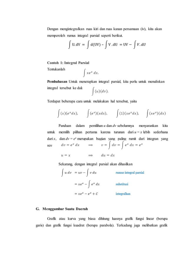 Pelajari Konsep Dasar Integral dalam Penyelesaian Masalah | PDF