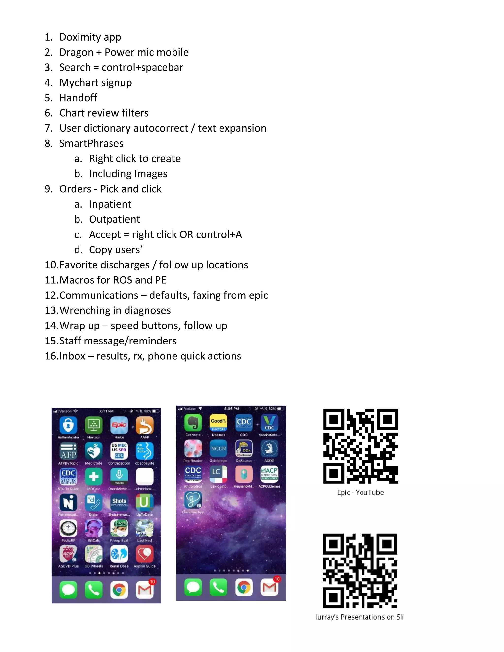 Kelsey epic tip sheet | PDF