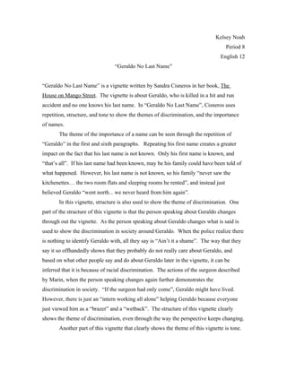 geraldo no last name | DOC