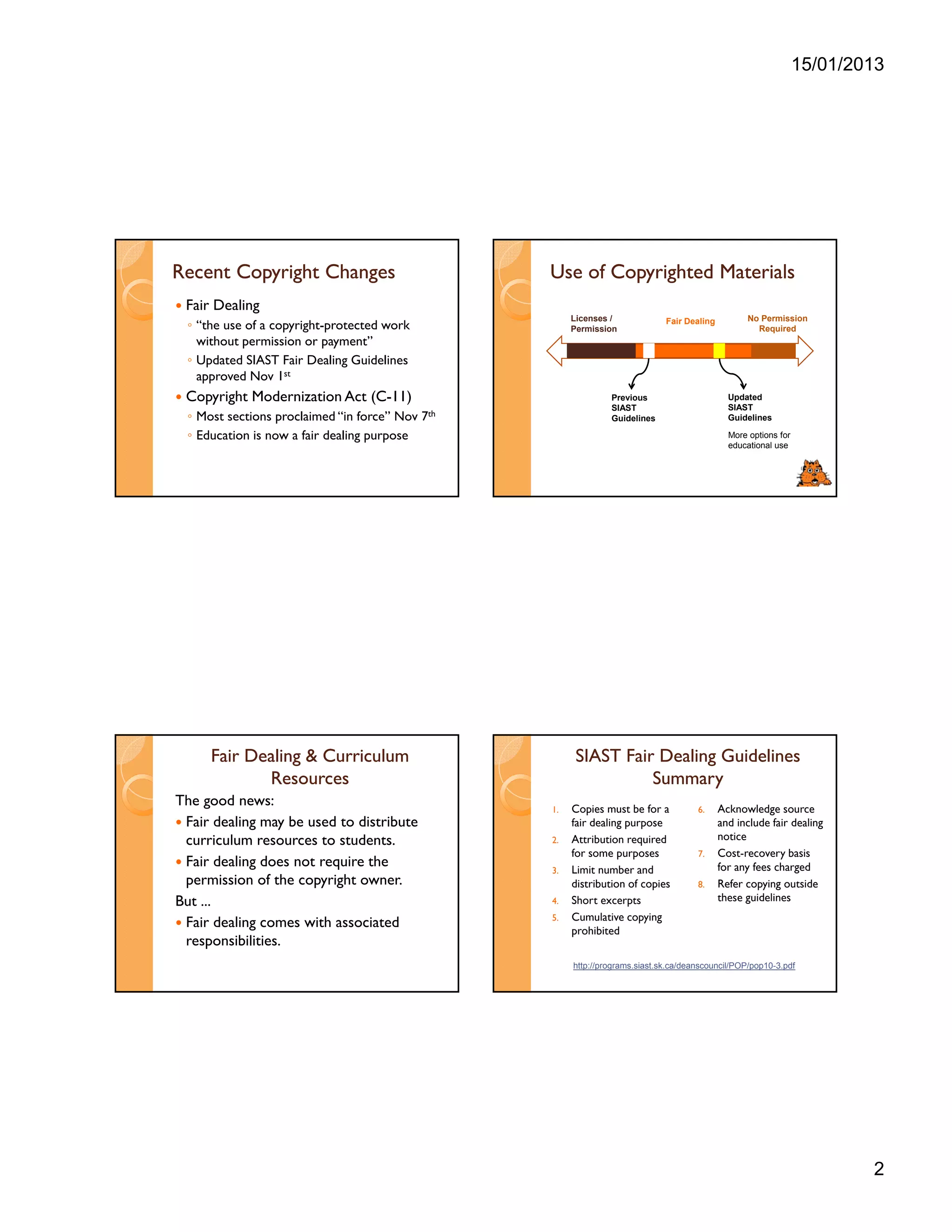 SIAST Copyright Compliance, Jan16, 2013 | PDF