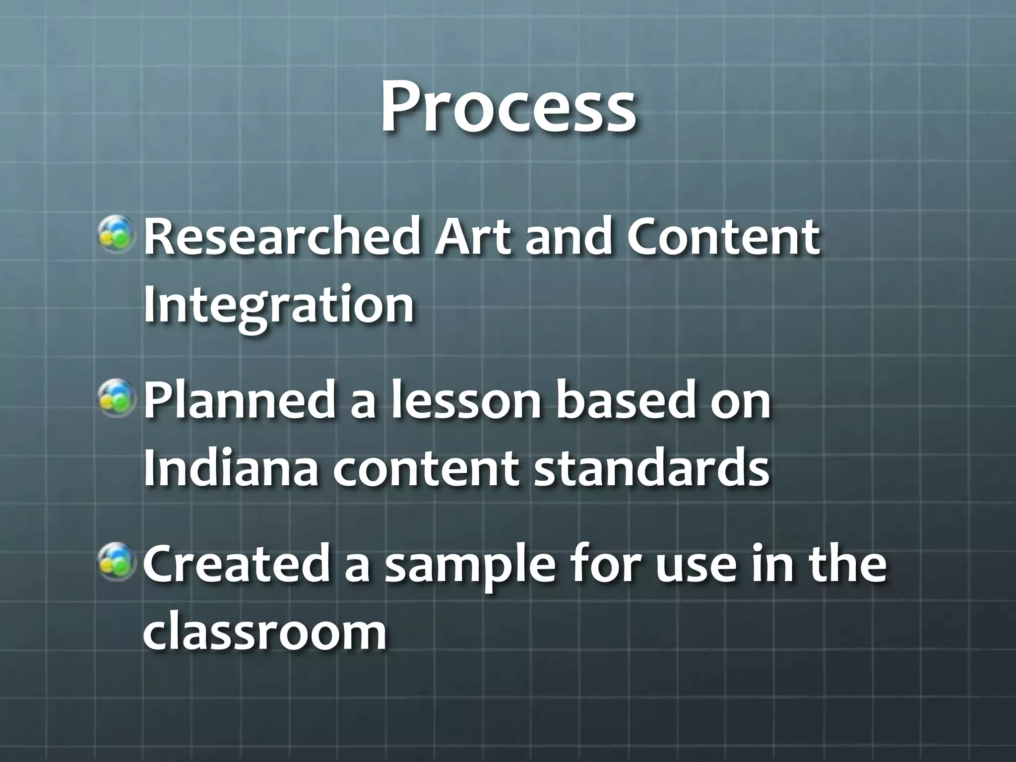 Kelsey Pennington - Visual Pedagogy Project: Science/Art Integration | PPT