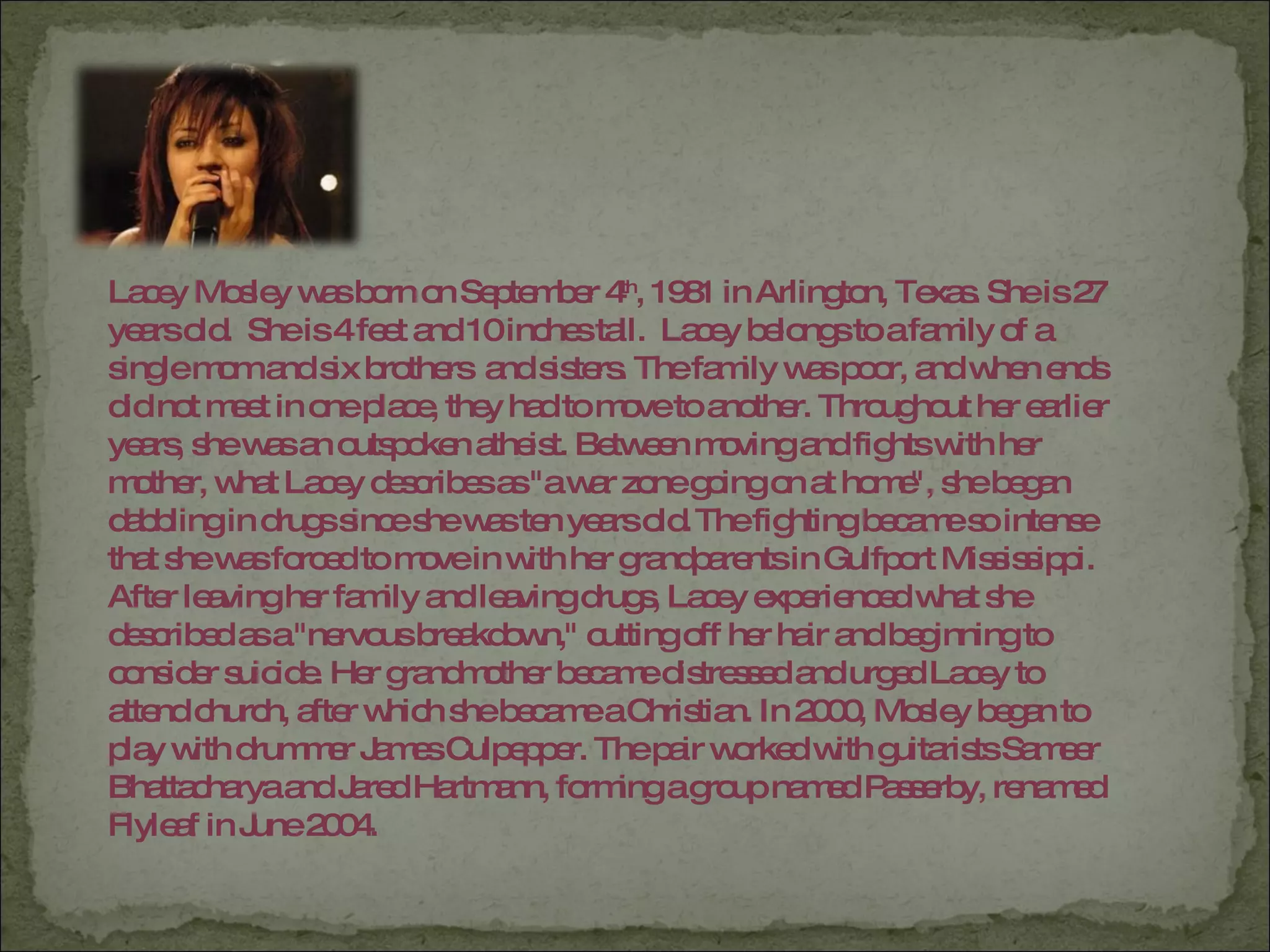 Lacey Nicole Mosley | PPT