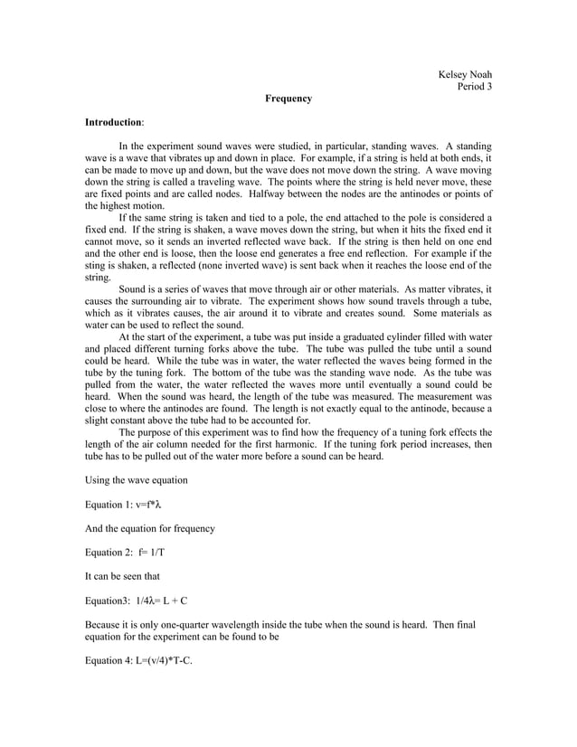 Wave Lab | DOC | Chemistry | Science