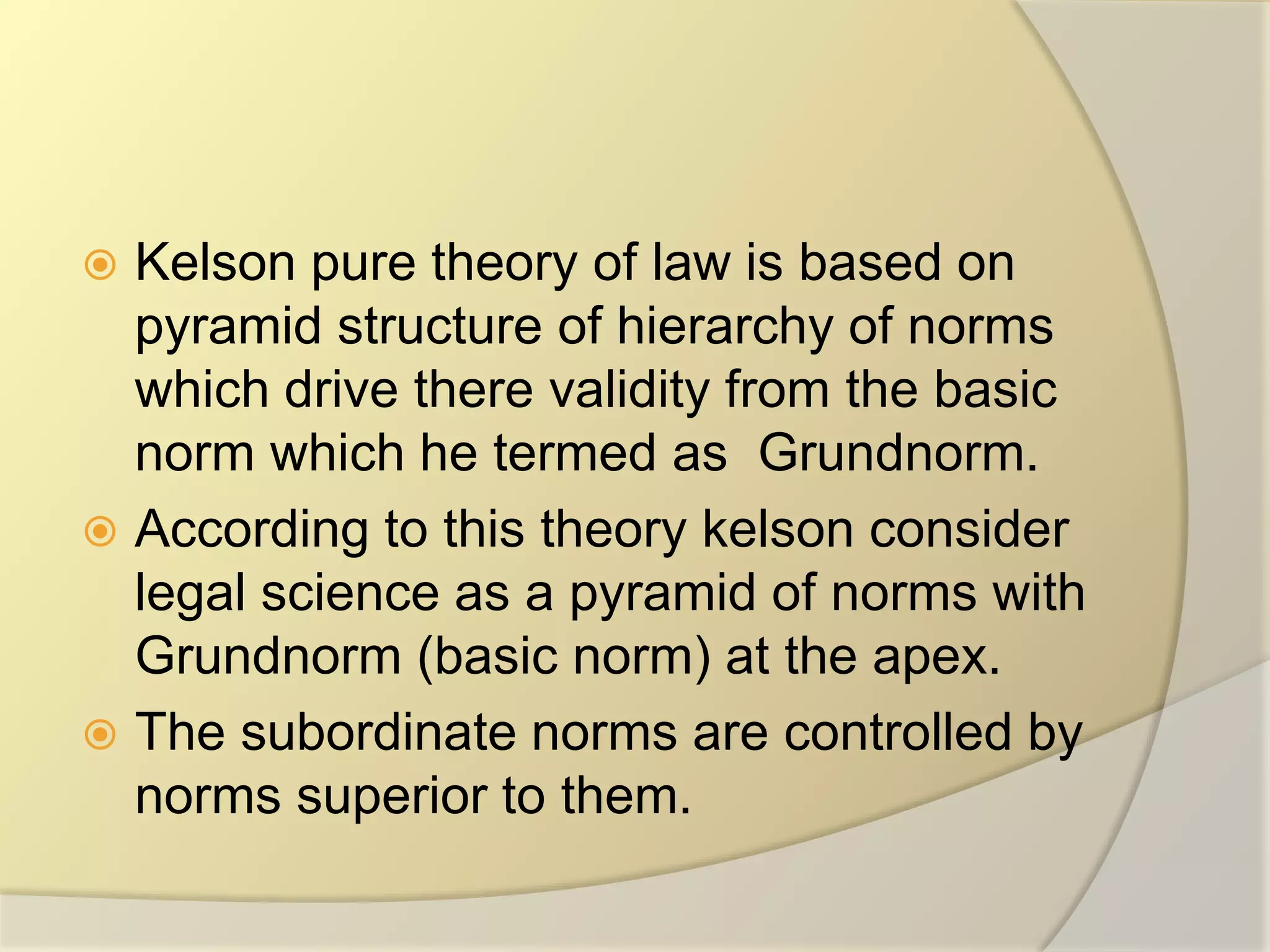 Kelson pure theory | PPTX