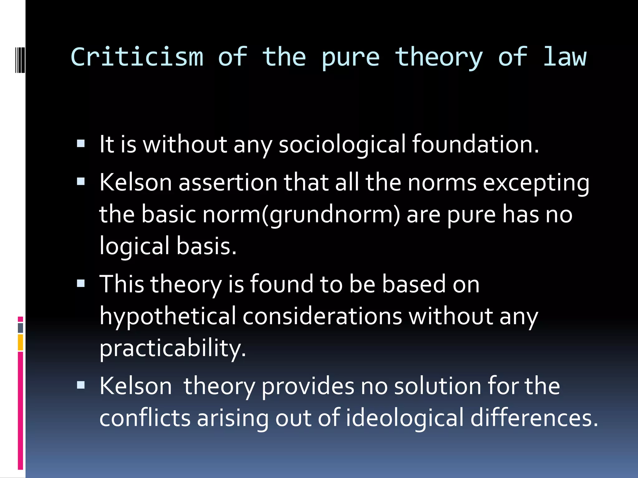 Kelson pure theory | PPTX