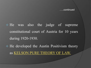 Kelson pure theory | PPTX