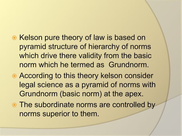 Kelson pure theory | PPTX