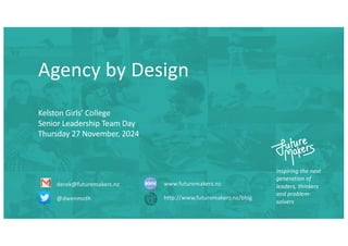 Kelston GC SLT professional development - Learner Agency | PDF