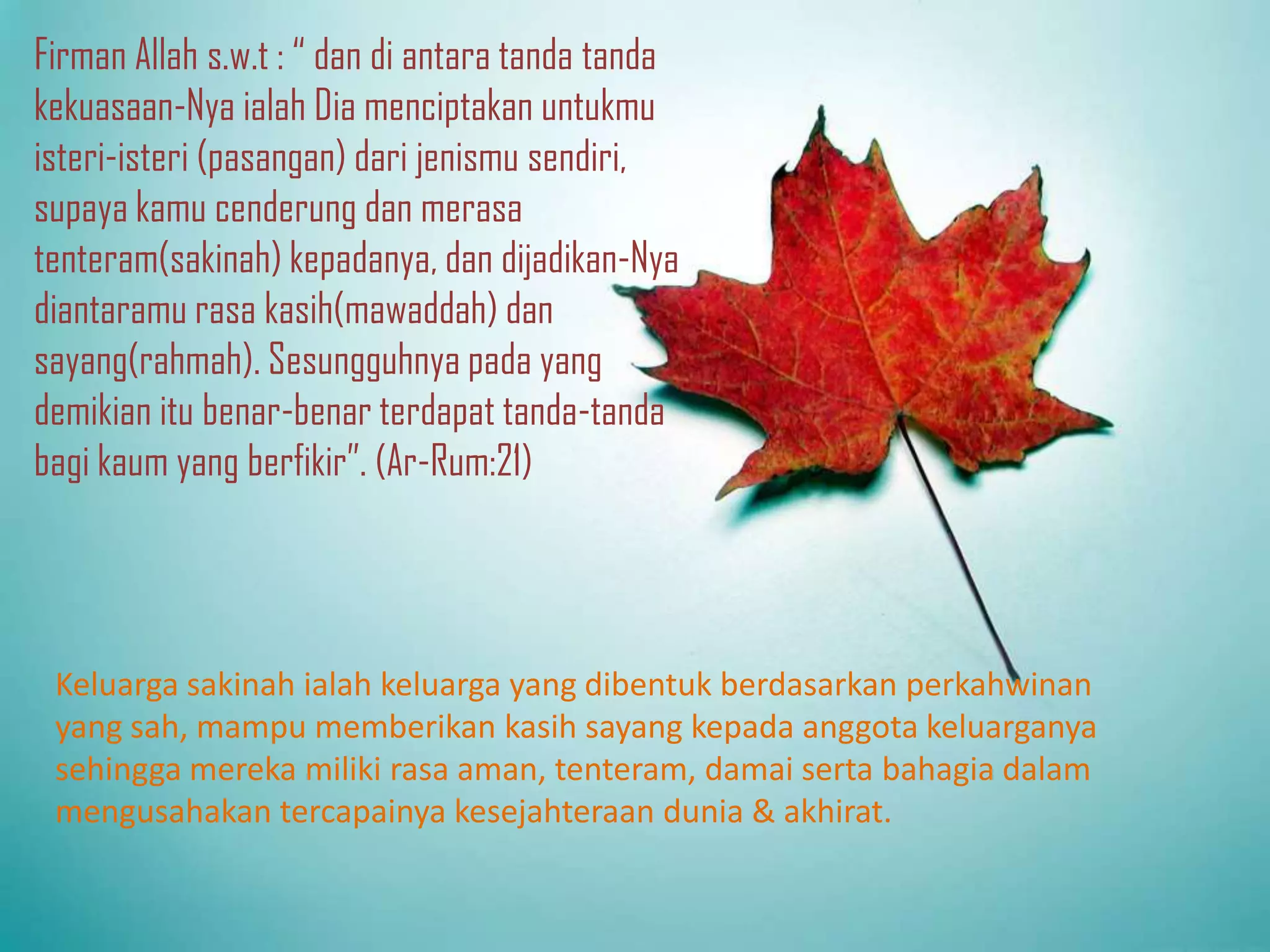 Keluarga sakinah mawaddah warahmah | PPTX