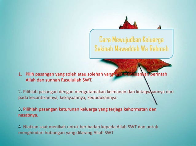 Keluarga sakinah mawaddah warahmah | PPTX