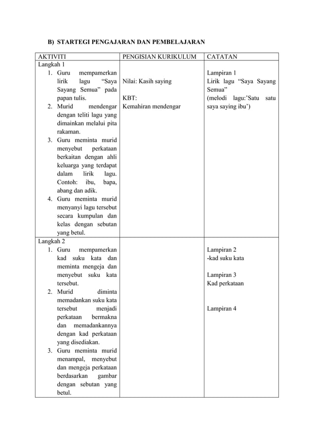 Keluarga saya | DOCX