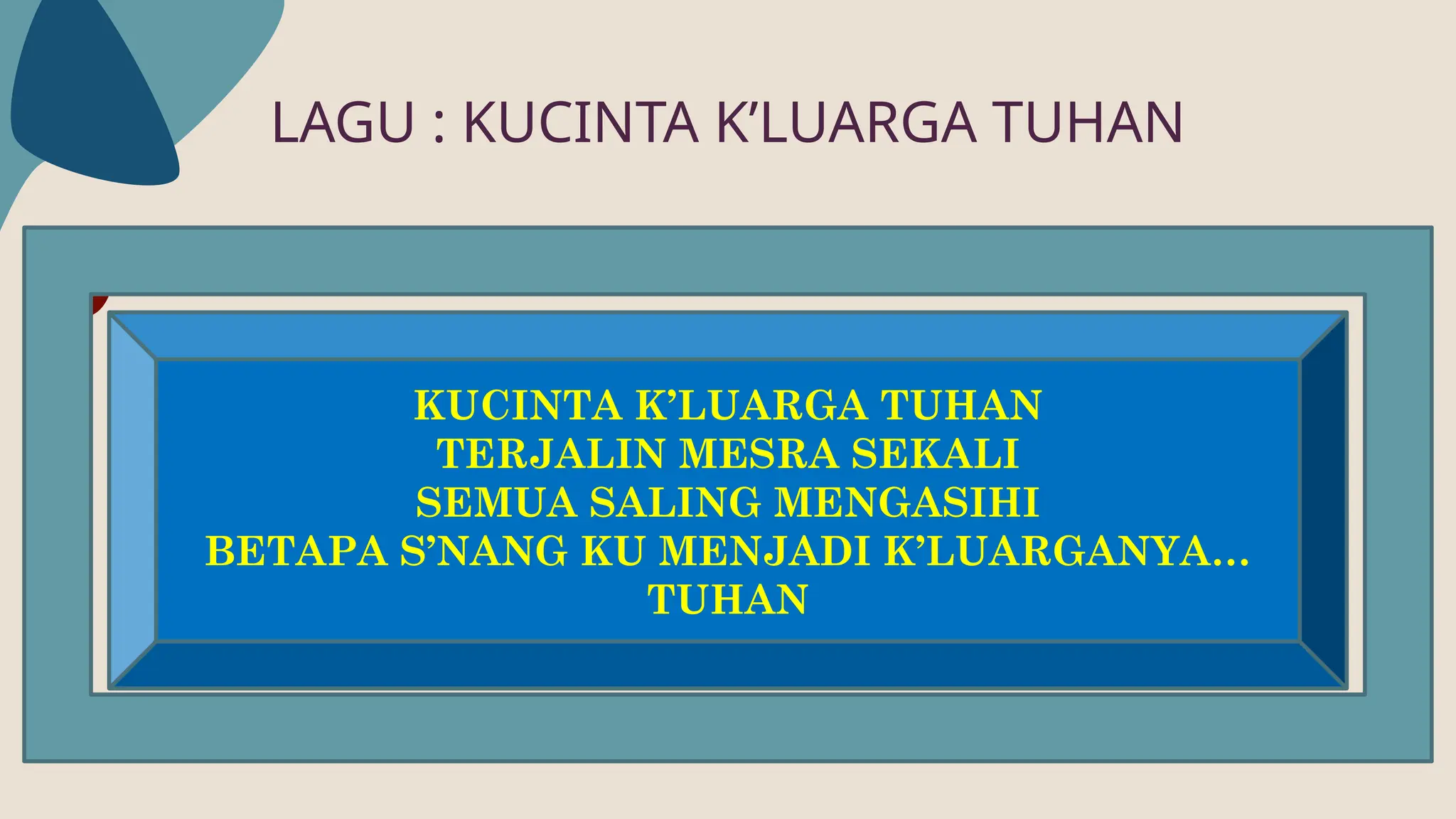 KELUARGA YANG MENGASIHI TUHAN ALLAH GKT.pptx