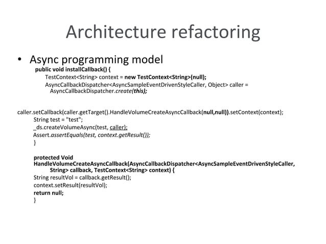 CloudStack Architecture and Refactor | PPT
