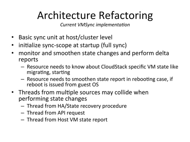 CloudStack Architecture and Refactor | PPT
