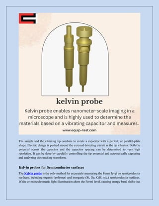 kelvin probe- Equiptest.com | Chemistry | Science
