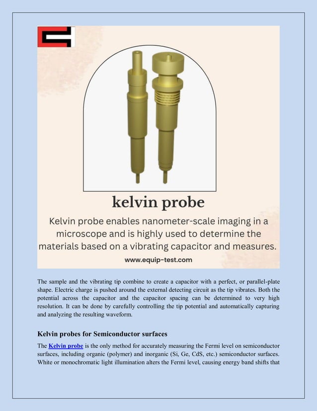kelvin probe- Equiptest.com