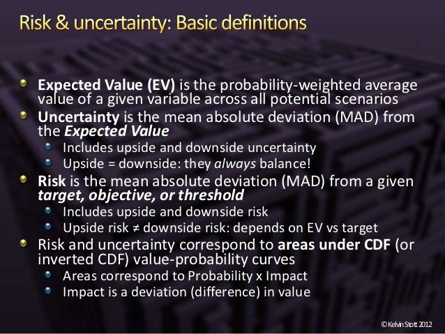 Understanding Risk & Uncertainty