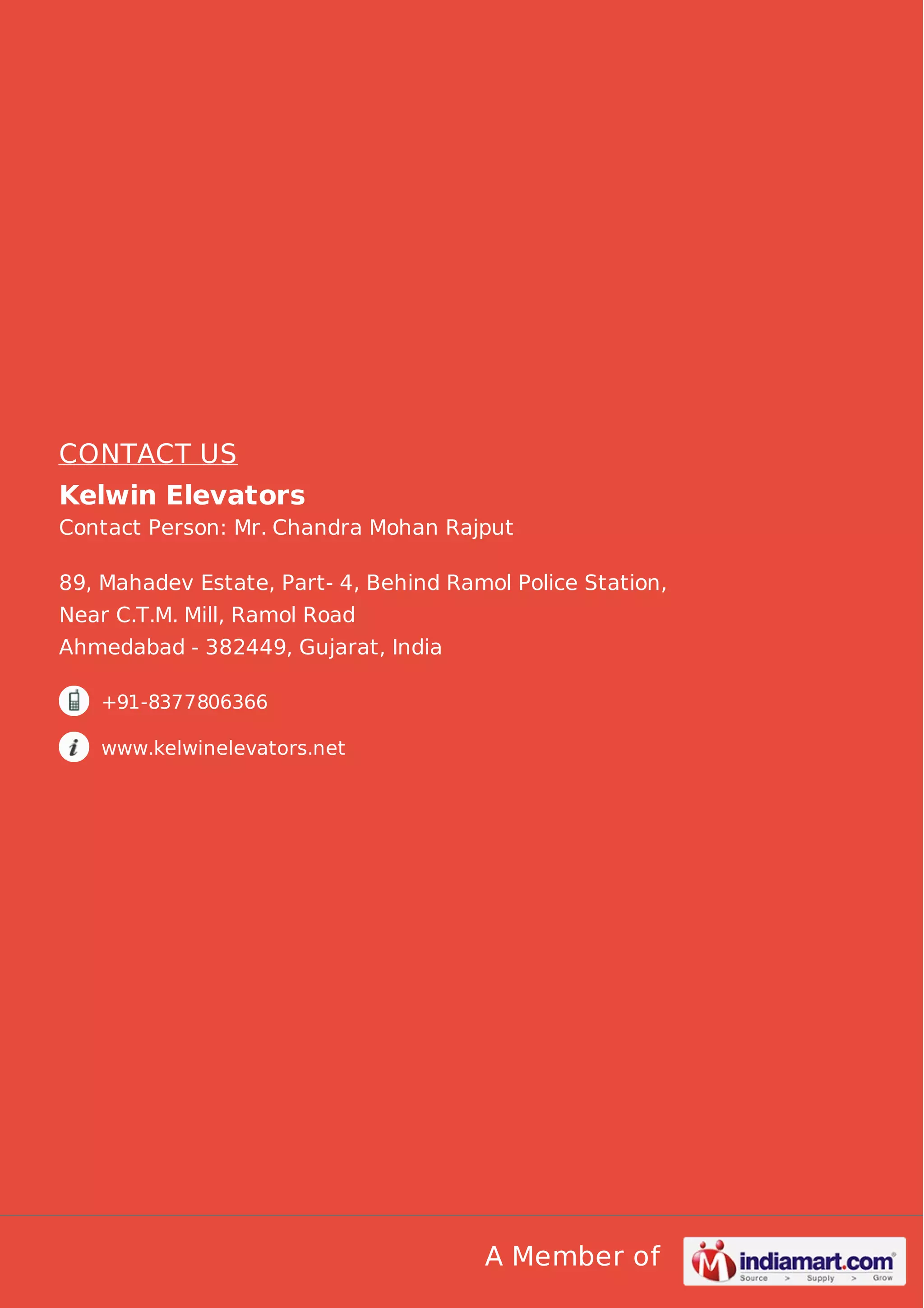 Kelwin elevators | PDF | Manufacturing Industry | Industries