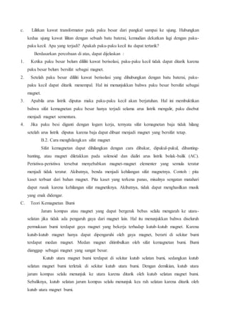 Kemagnetan | DOCX