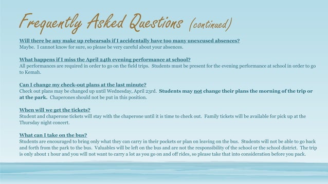 Kemah Field Trip Facts | PPT