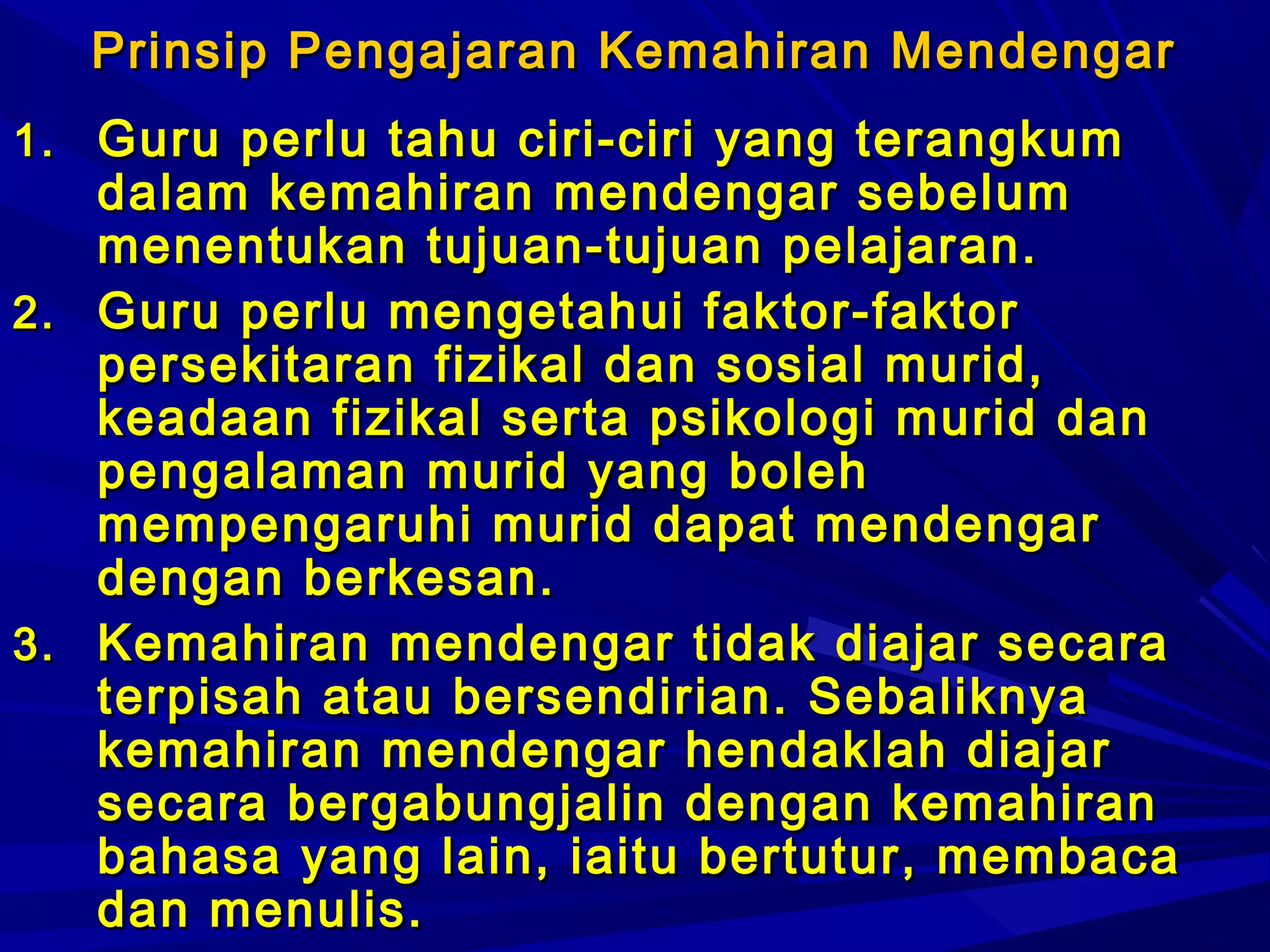 Kemahiran mendengar | PPT