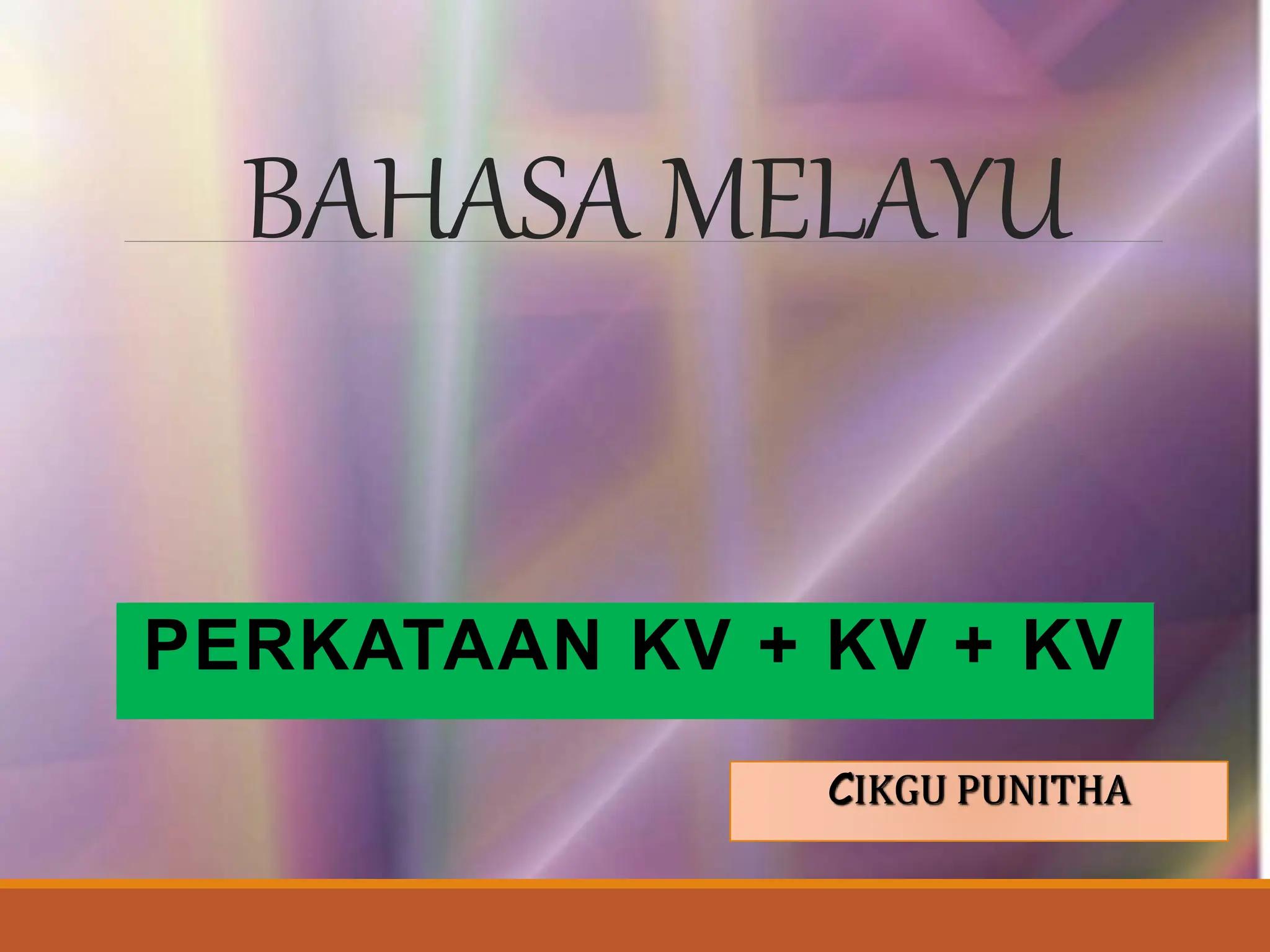 kemahiran 7 kv kv kv SUKU KATA KVKVKVK THN2 PEMULIHAN KHAS | PPT