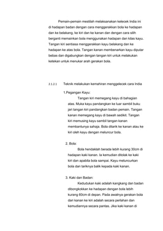 Kemahiran asas hoki | DOC