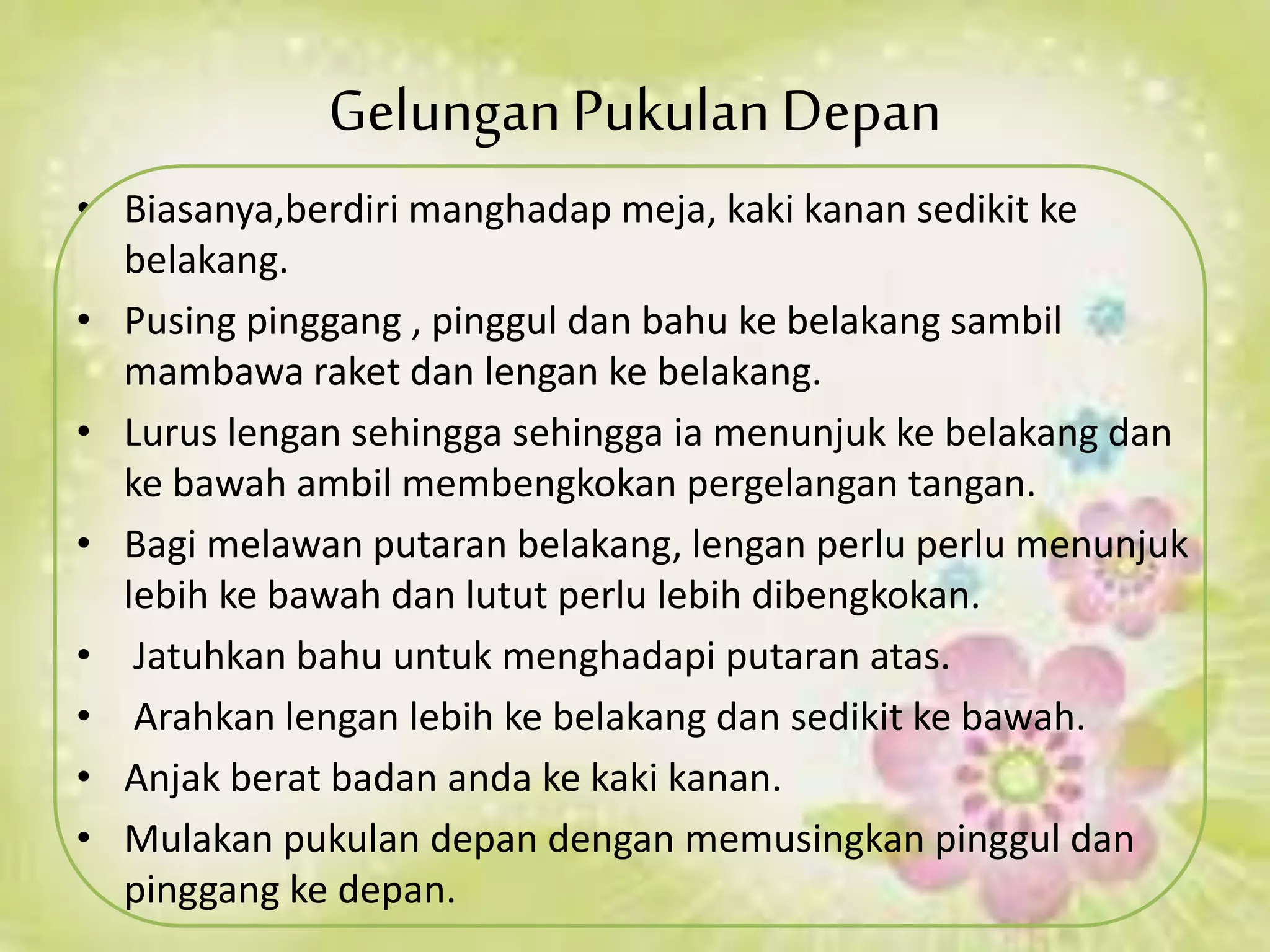 Kemahiran asas ping pong | PPTX