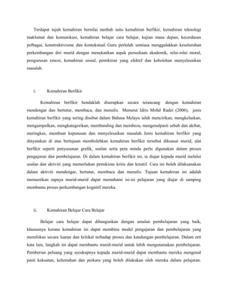 Kemahiran bernilai tambah | PDF