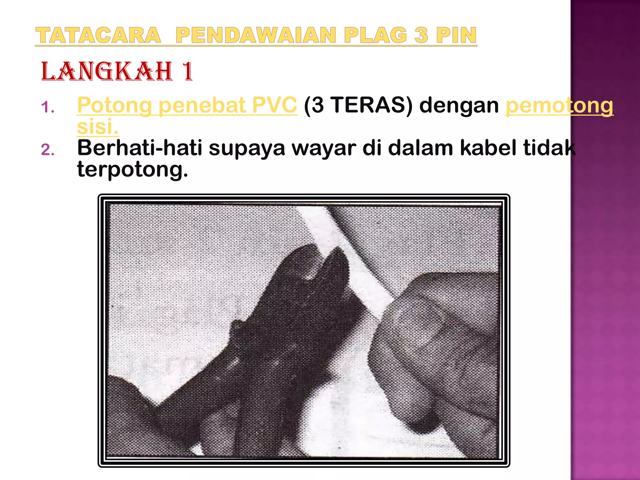 Kemahiran hidup tingkatan 1 (pendawaian plag 3 pin) | PPTX