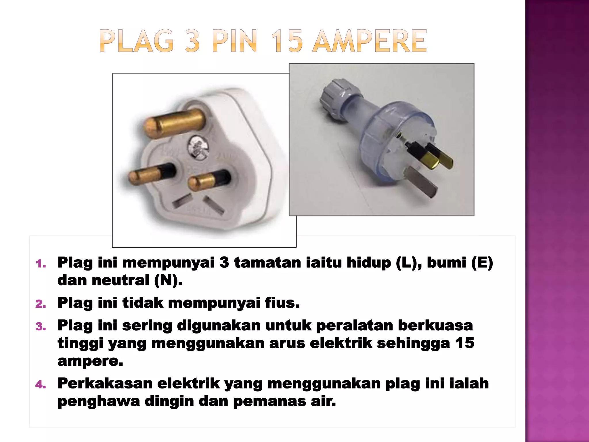 Kemahiran hidup tingkatan 1 (pendawaian plag 3 pin) | PPTX