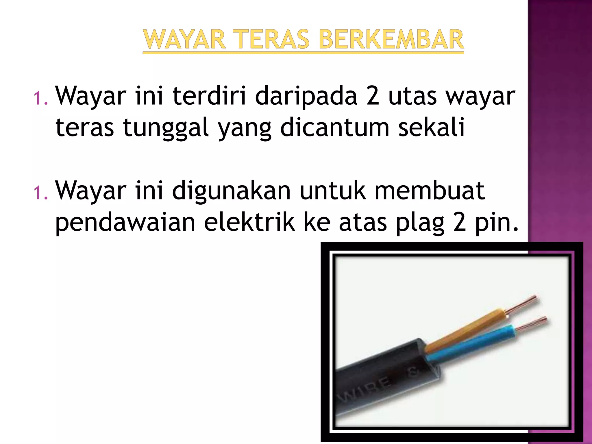 Kemahiran hidup tingkatan 1 (pendawaian plag 3 pin) | PPTX
