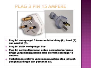 Kemahiran hidup tingkatan 1 (pendawaian plag 3 pin) | PPTX