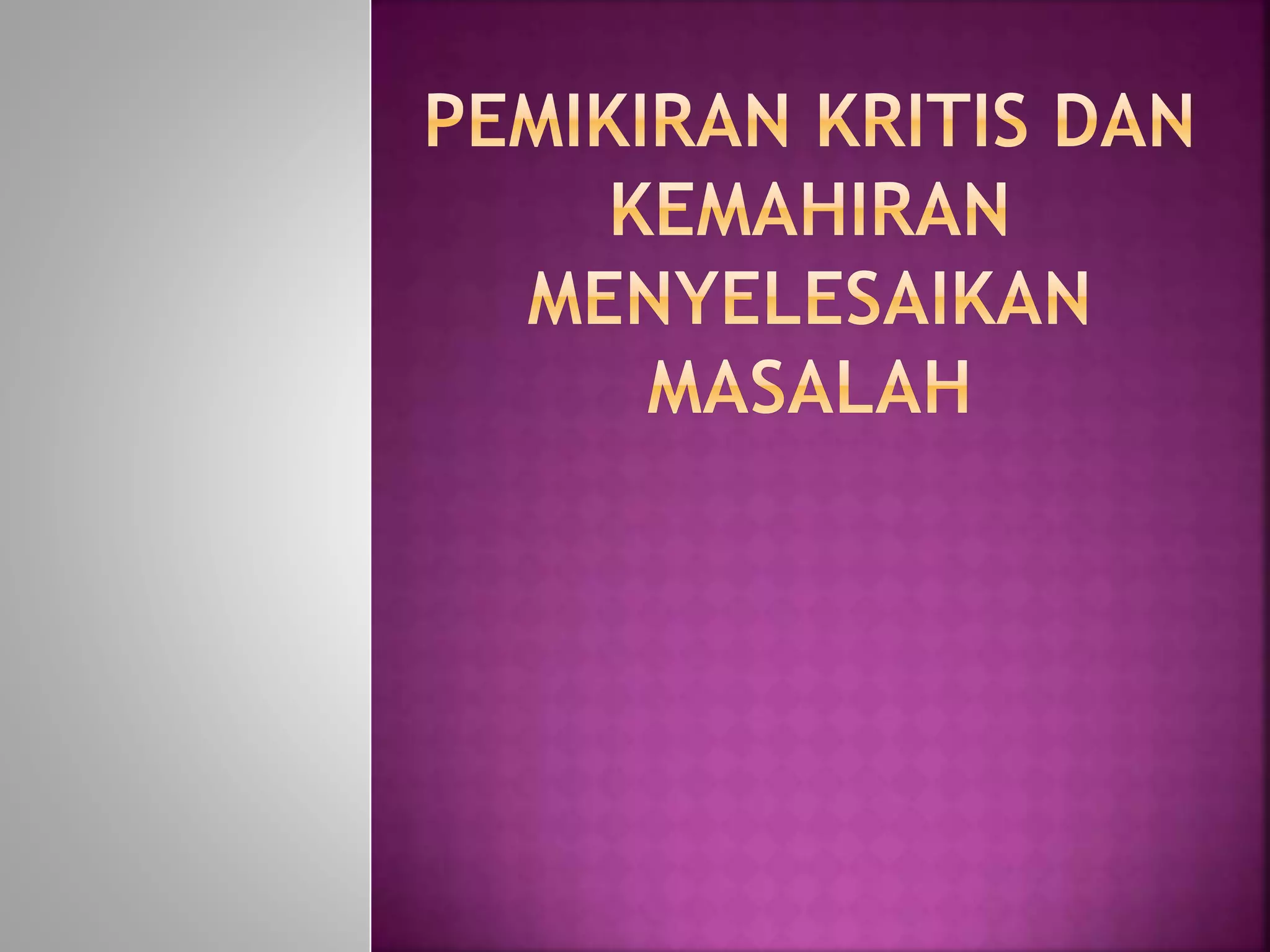 Kemahiran insaniah (Soft skills) | PPTX
