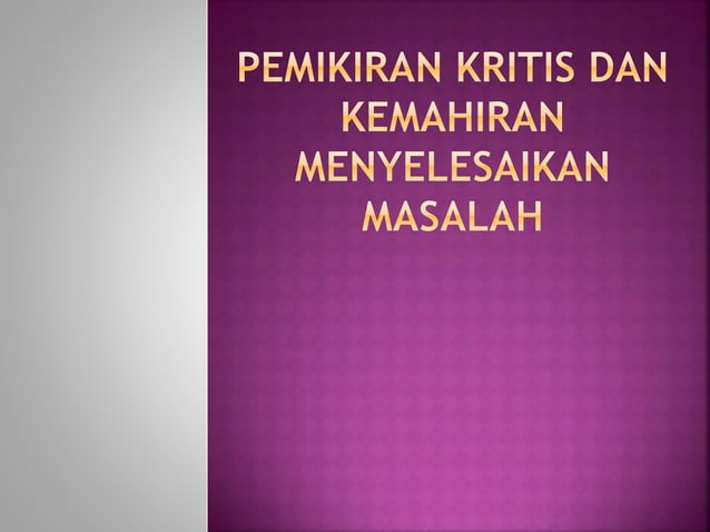 Kemahiran insaniah (Soft skills) | PPTX