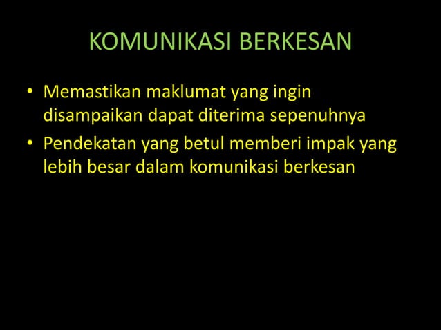 Kemahiran komunikasi berkesan | PPTX